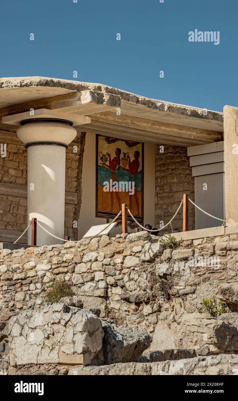 Knossos Palace on Crete Stock Photo - Alamy