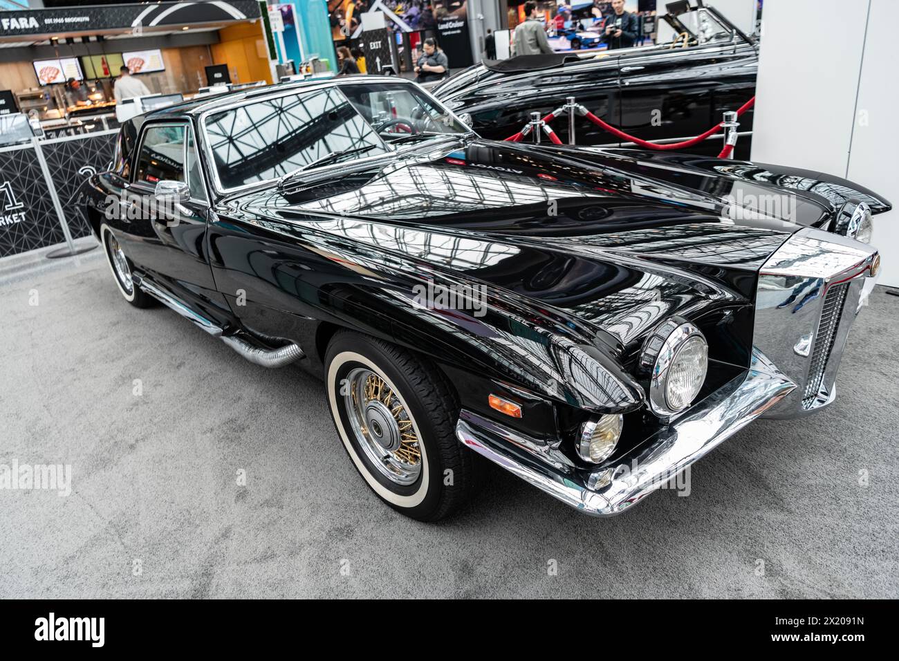 New York City, USA - March 27, 2024: 1971 Stutz Blackhawk retro car at ...
