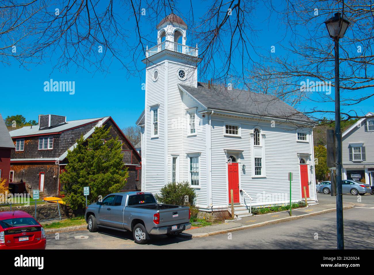 Seaside No.1 historic fire station at 14 Church Street in historic town ...