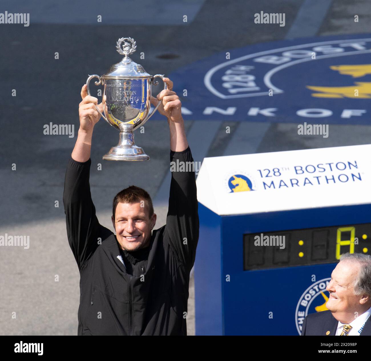 Boston, Massachusetts, USA April 15, 2024 Former National Football ...