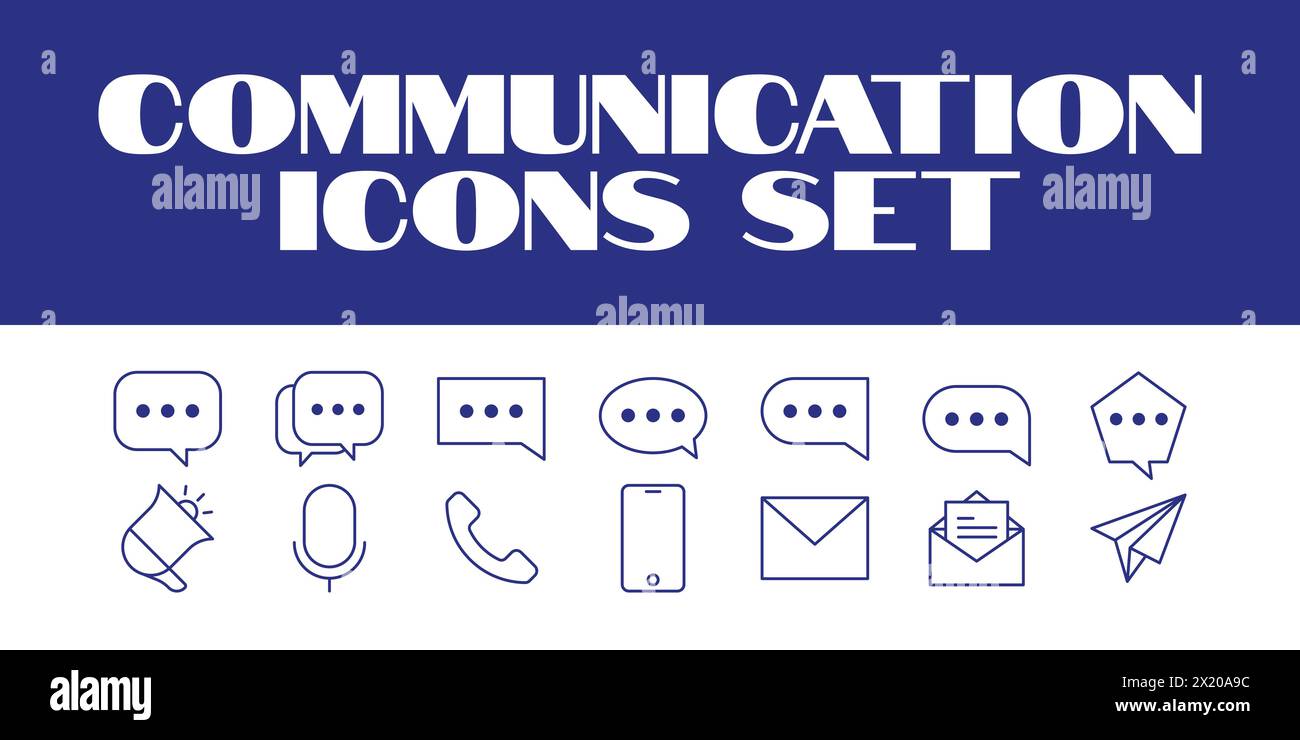 Line Communication Message Icons Set Vector Msg texting Vector Icons ... Line Communication Message Icons Set Vector Msg texting Vector Icons ...