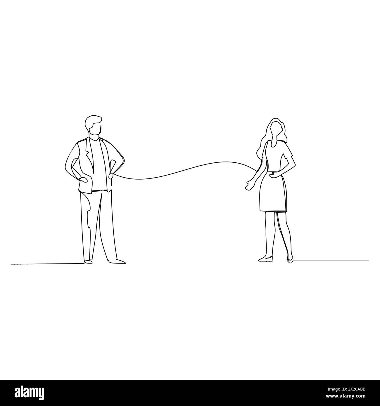 Connection friendship Stock Vector Images - Alamy