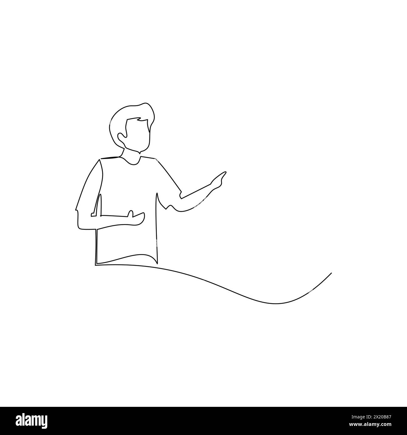 Businessman giving a speech. Effective communication in business ...