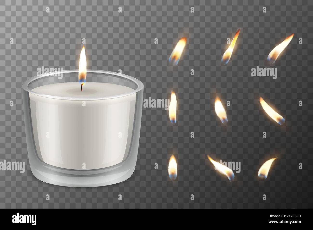 Atmospheric candle lighting Stock Vector Images - Alamy