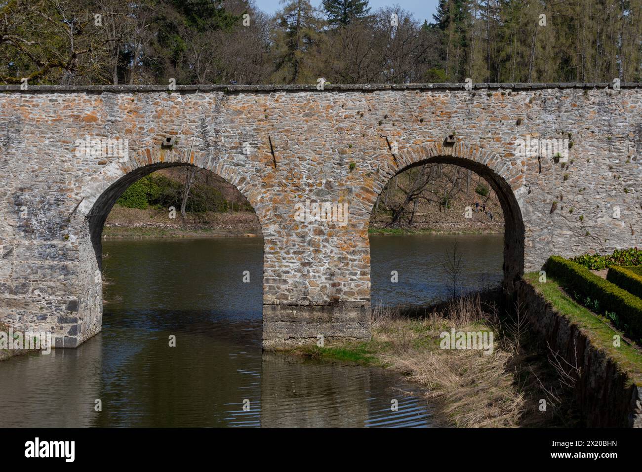 A medieval stone bridge Stock Photo - Alamy