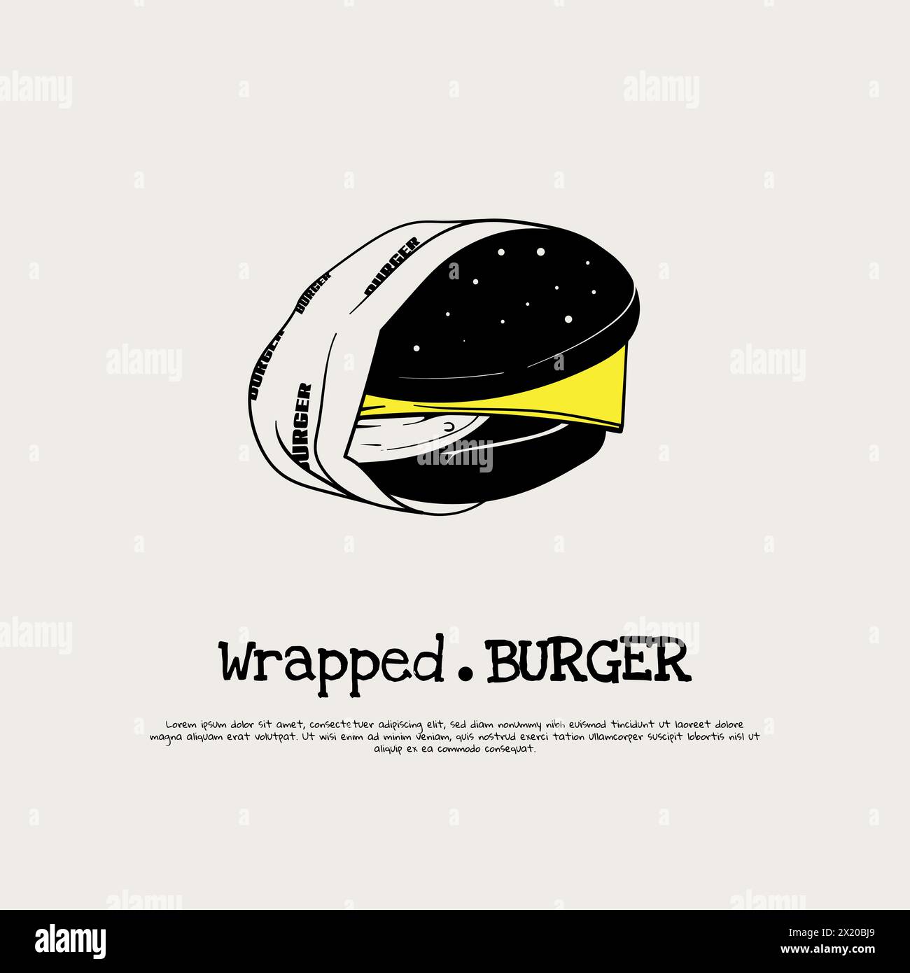 Wrap it logo hi-res stock photography and images - Alamy