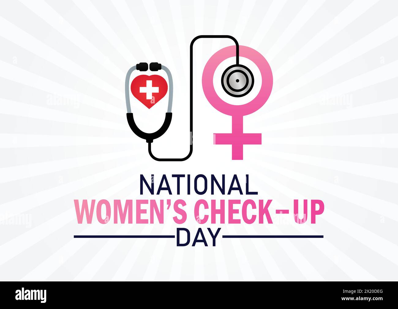 National Women's Check Up Day. Health concept. Template for background ...