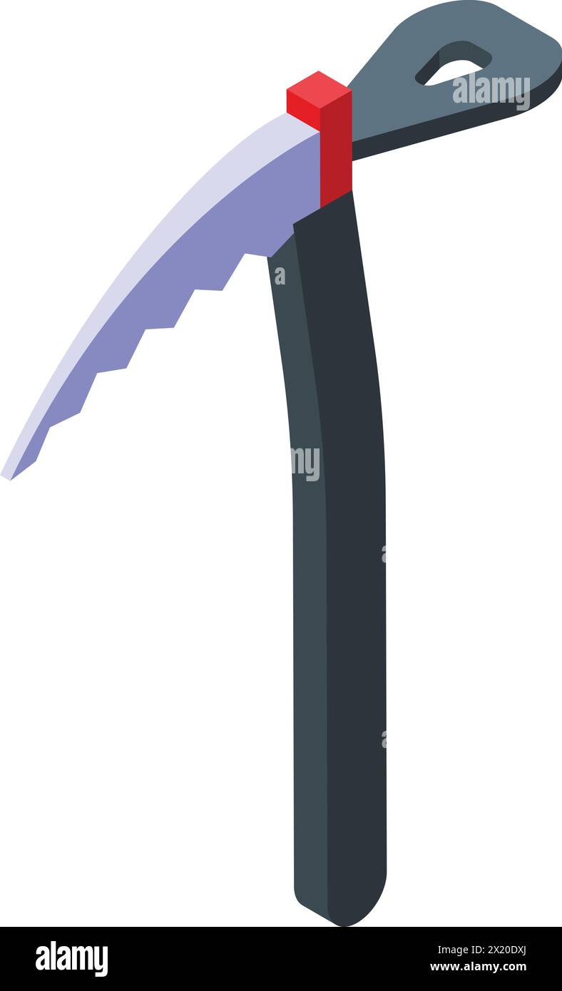 Ice pick axe icon isometric vector. Arctic equipment. Ice exploration ...