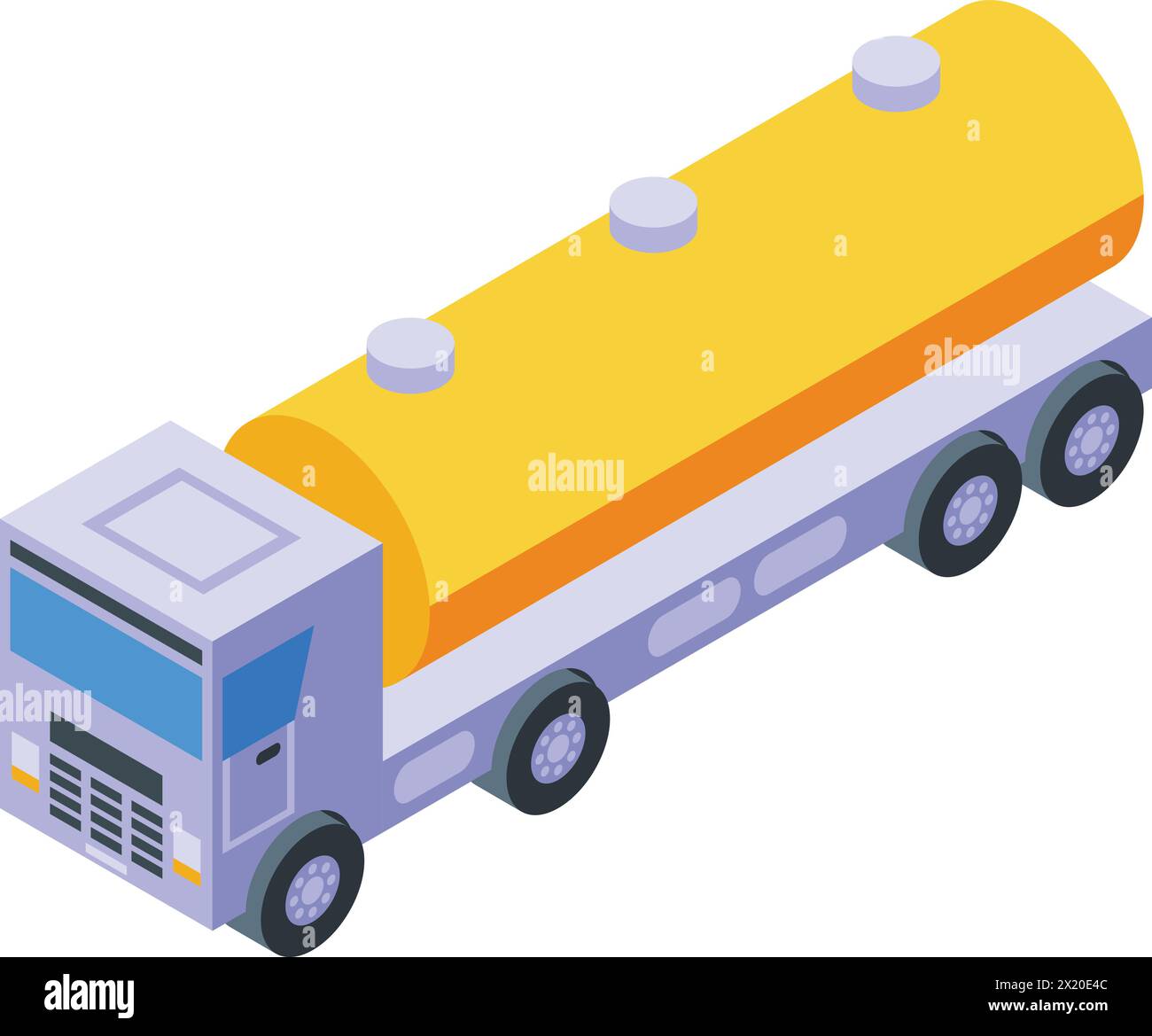 Gas tank truck icon isometric vector. Transportation fuel. Power ...