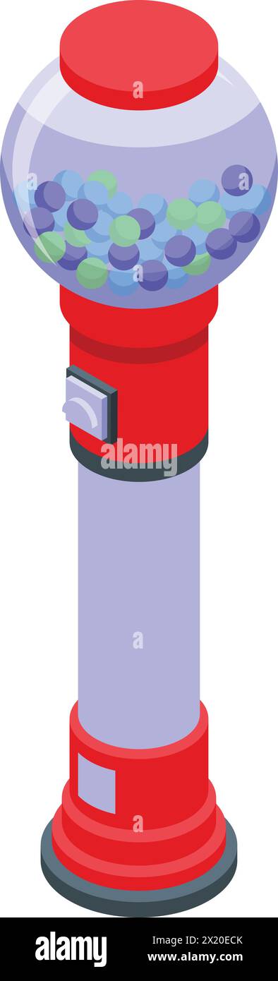 Old chewing gum machine Stock Vector Images - Alamy