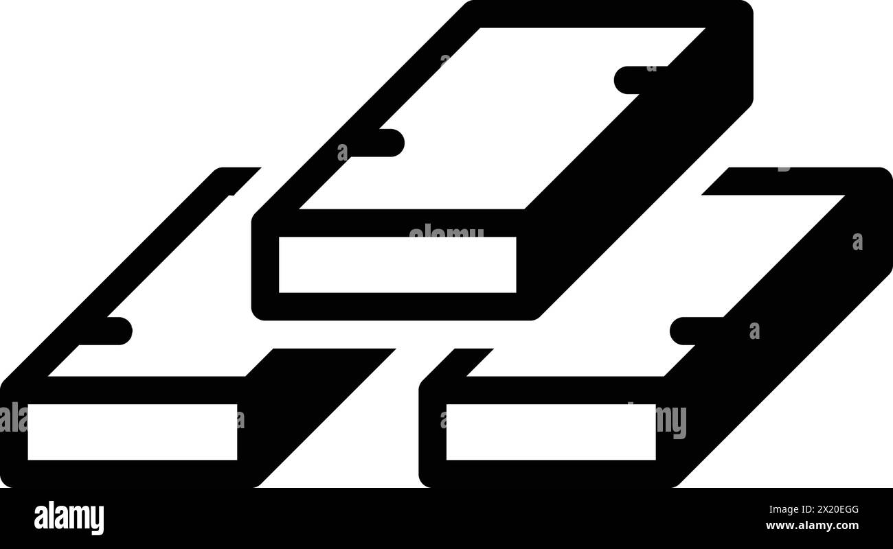 Plank wood timber icon Black and White Stock Photos & Images - Alamy