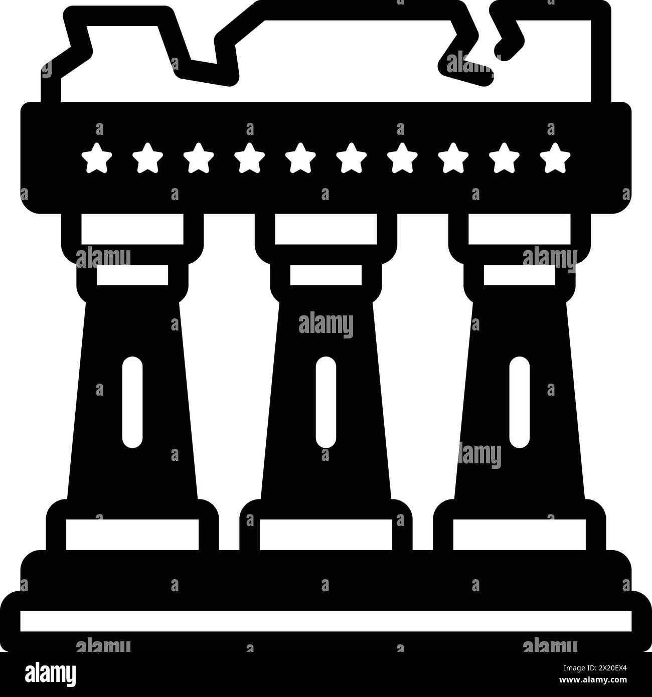 Icon for athens, ruins Stock Vector Image & Art - Alamy