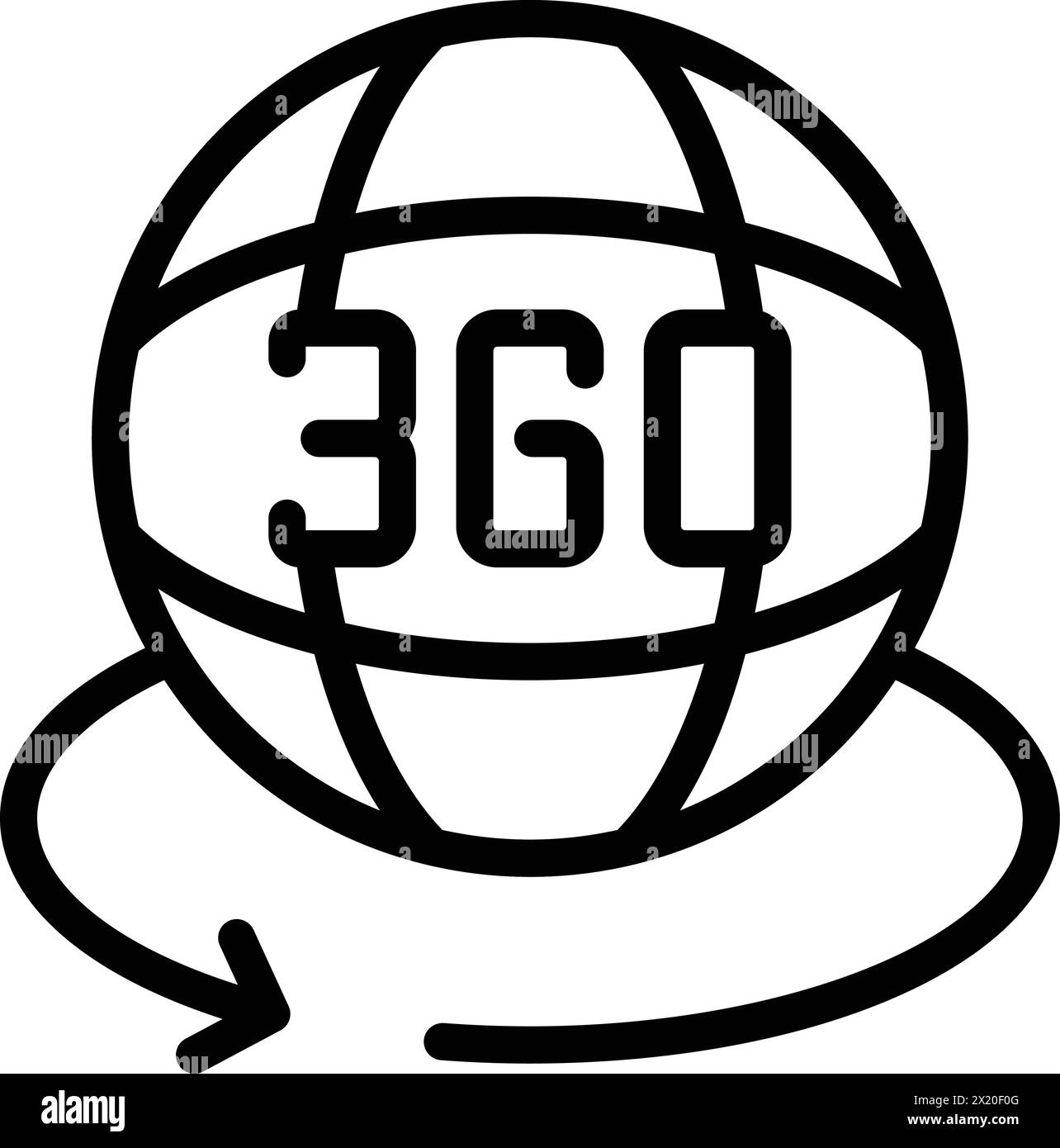 Virtual reality vision icon outline vector. Augmented world. Futuristic ...