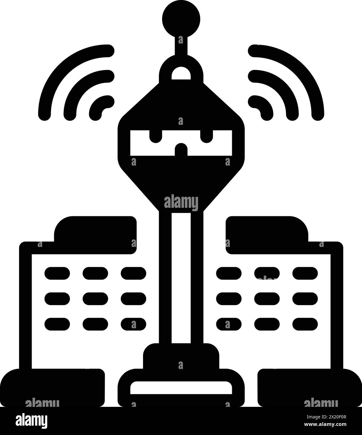 Air traffic control tower Cut Out Stock Images & Pictures - Alamy