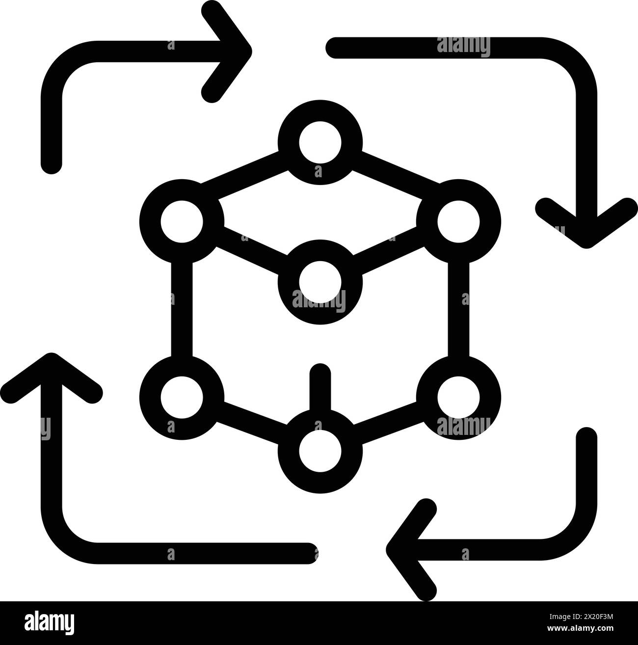 Three dimensional environment visor icon outline vector. Futuristic ...