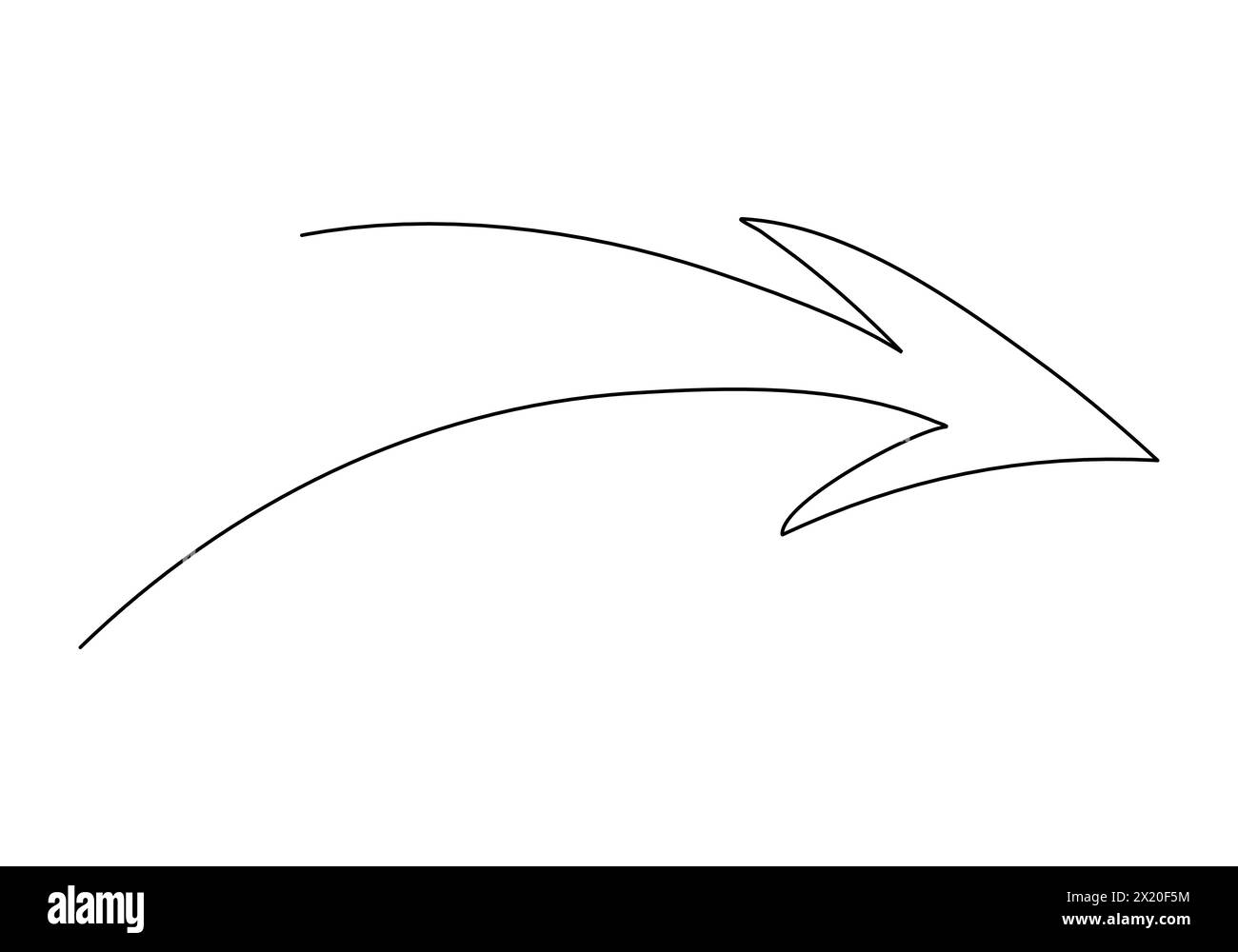 Arrow. One line drawing vector illustration Stock Vector Image & Art ...
