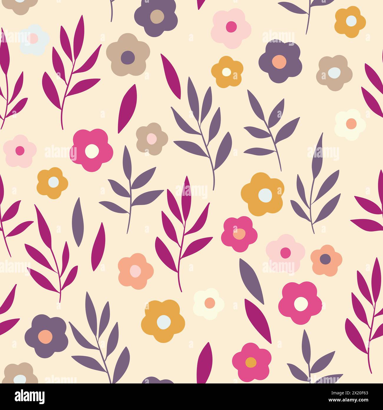 Seamless floral pattern with roses based on traditional folk art ...
