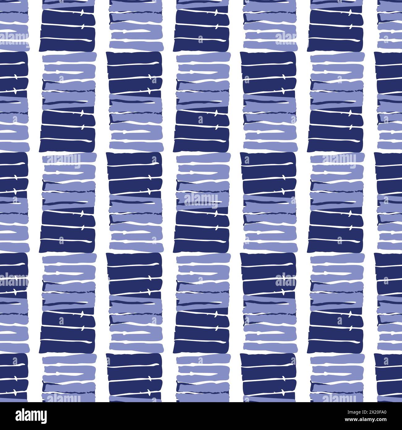 Modern stripe spliced effect in masculine indigo blue seamless pattern ...