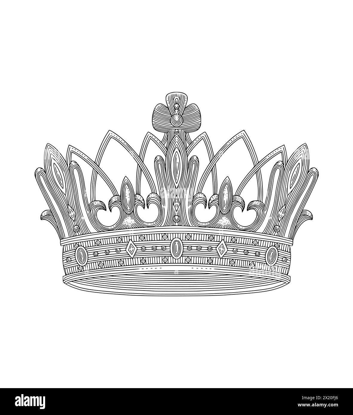 Crown pattern Stock Vector Images - Alamy