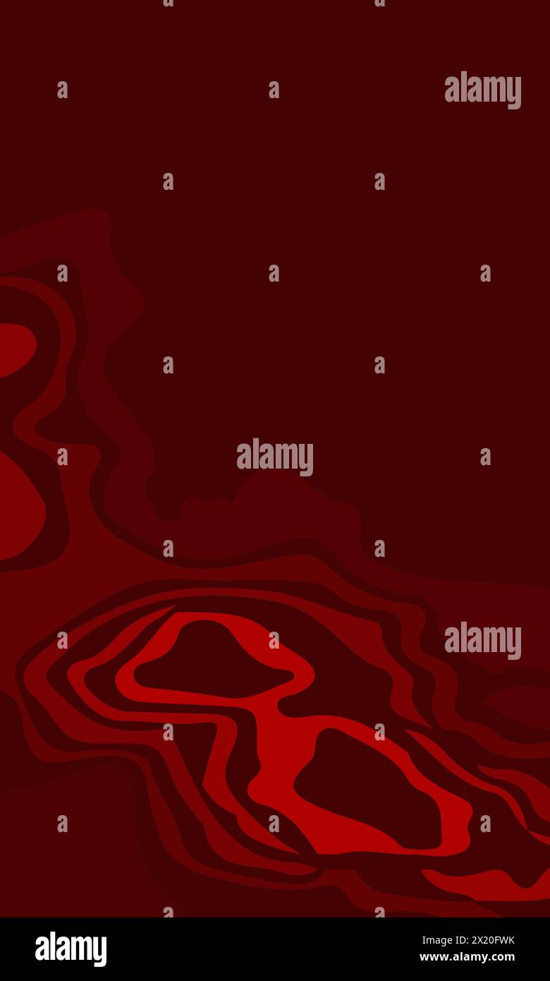 Aesthetic abstract art with a combination of shapes and red colors ...