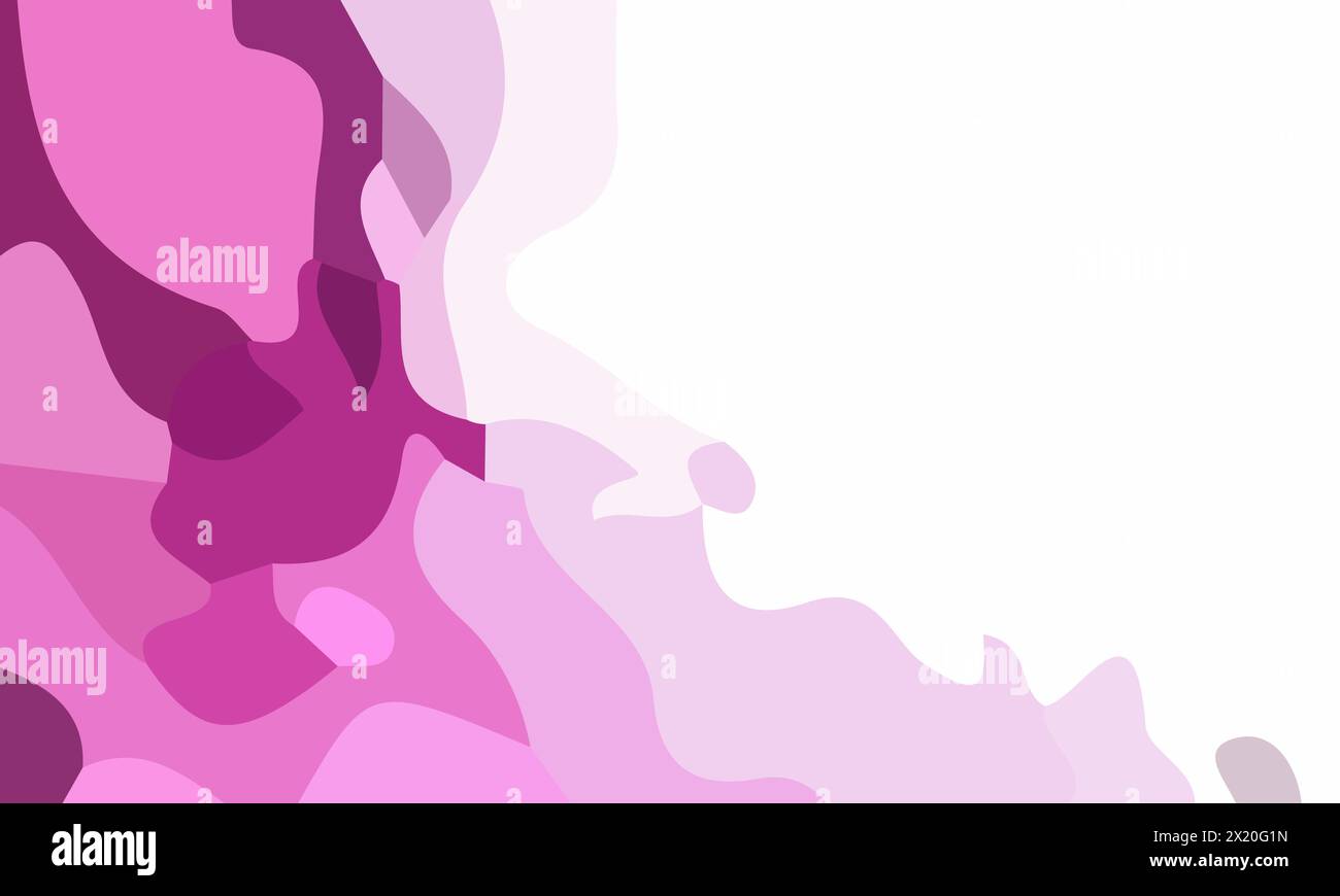 Aesthetic abstract art with a combination of shapes and purple colors ...