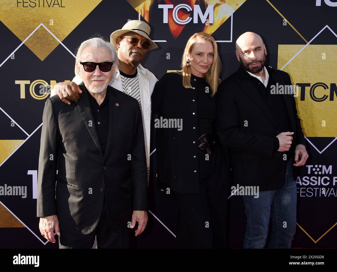 Hollywood, USA. 18th Apr, 2024. Harvey Keitel, Samuel L. Jackson, Uma ...