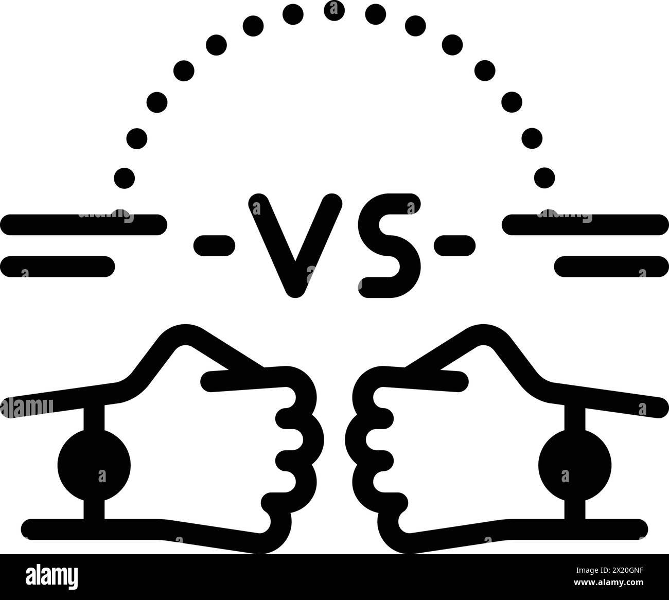 Icon versus confrontation Black and White Stock Photos & Images - Alamy