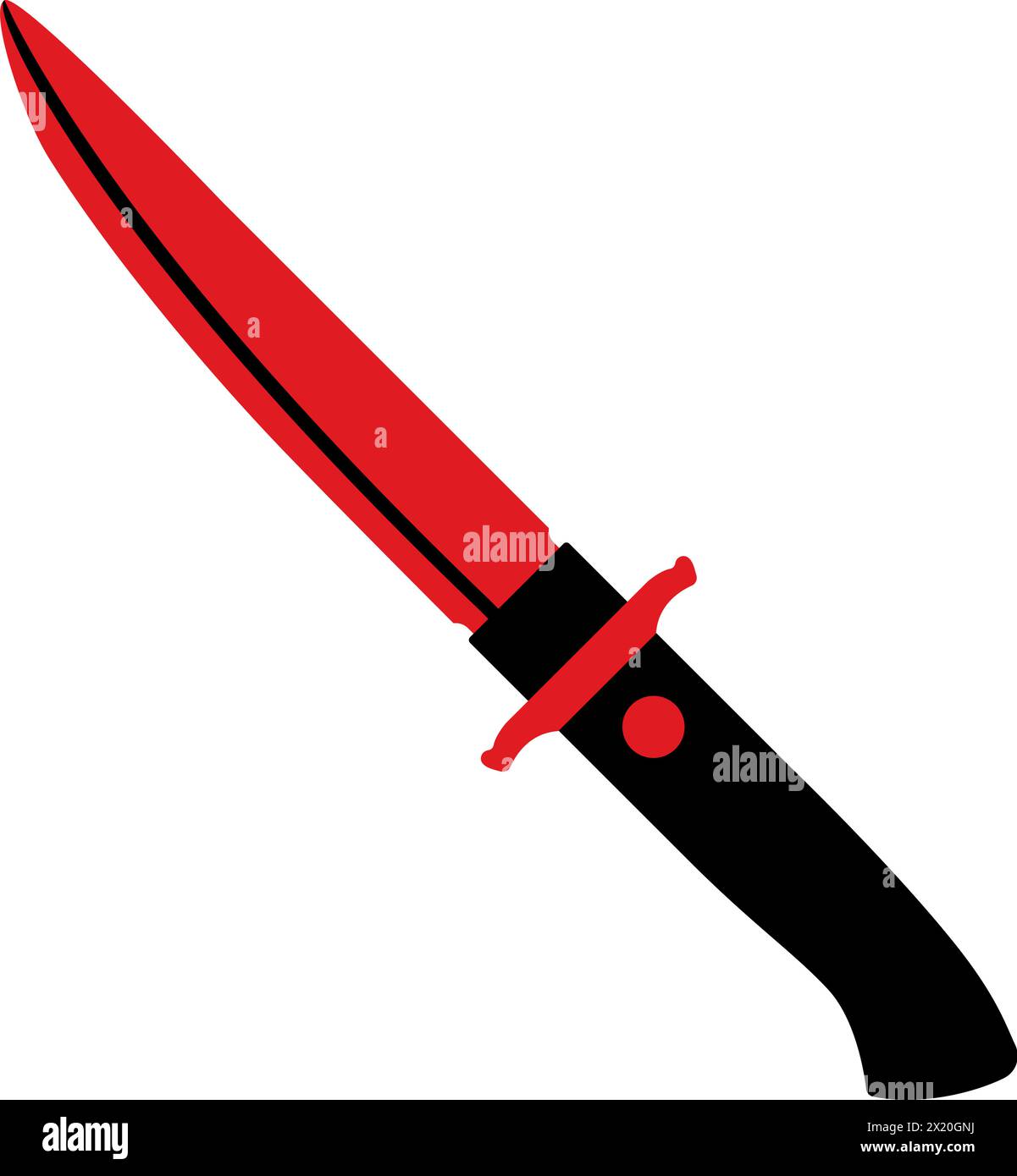 Martial arts weapons: knife dagger icon isolated Stock Vector Image ...