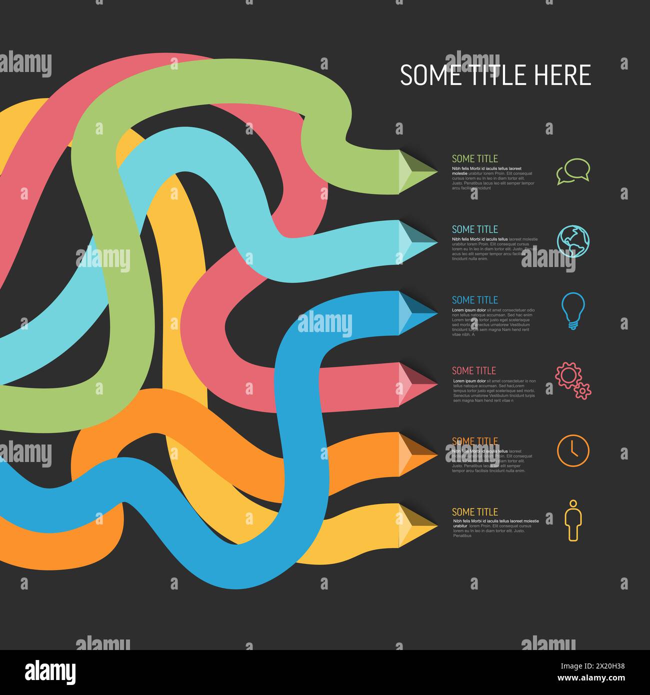 Vector dark multipurpose Infographic template with elements options and ...