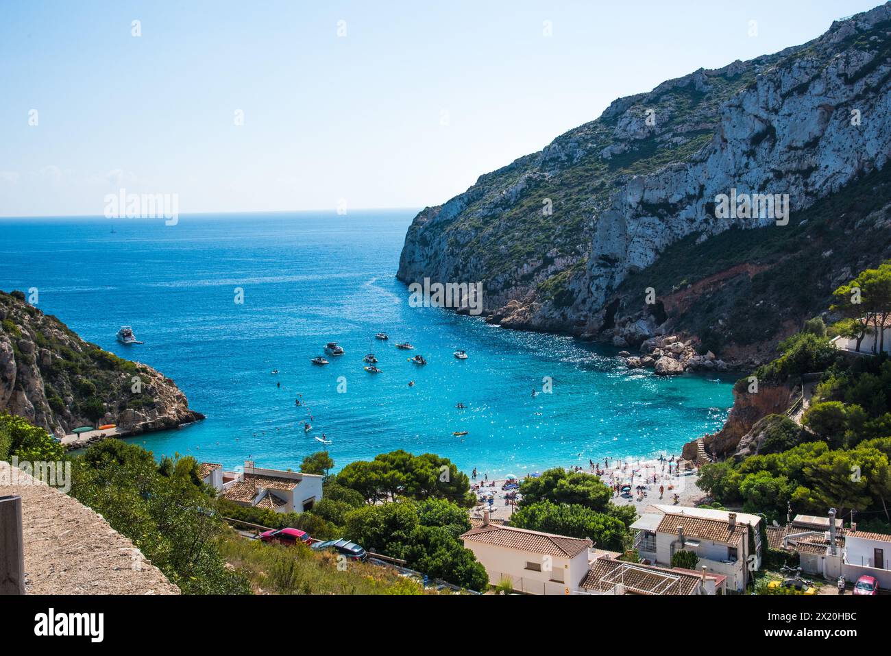 La Granadella, the most beautiful bathing bay on the Costa Blanca, in ...
