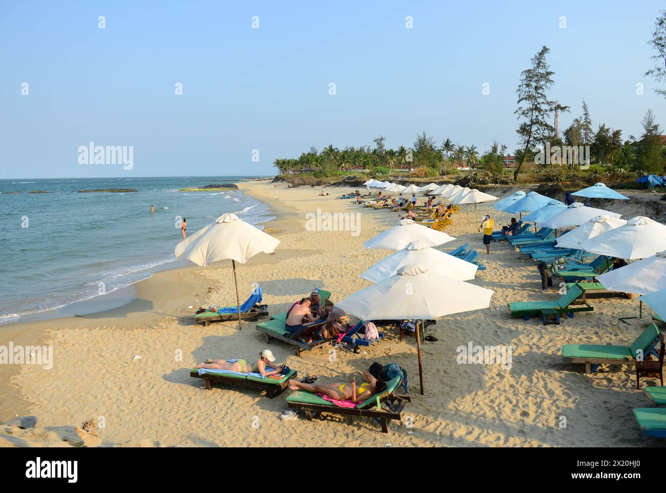 The beautiful An Bang Beach / Cua Dai beach in Hoi An, Vietnam Stock ...
