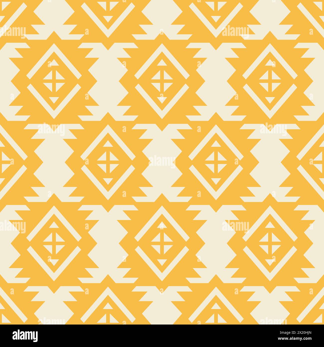 Tribal Southwestern Navajo Folk Seamless Pattern Stock Vector Image ...