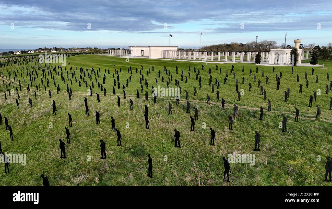 A view of the Standing with Giants silhouettes which create the For ...