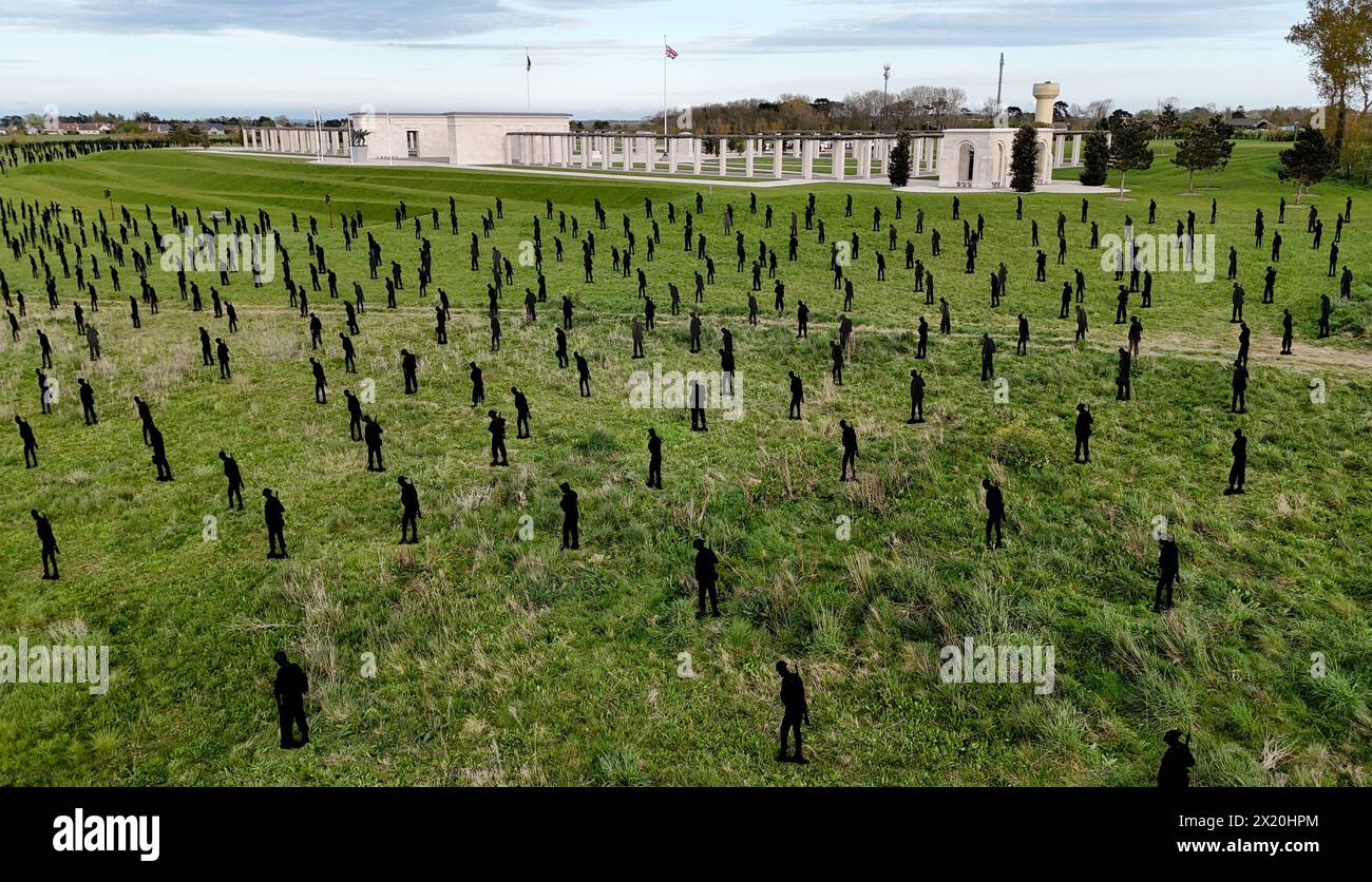 A view of the Standing with Giants silhouettes which create the For ...