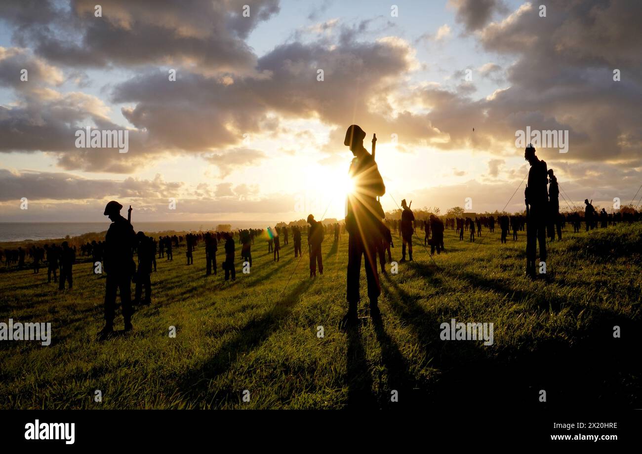 A view of the Standing with Giants silhouettes which create the For ...