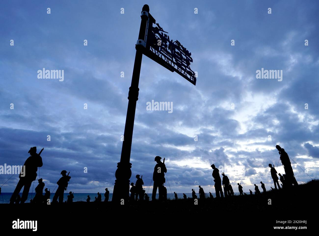 A view of the Standing with Giants silhouettes which create the For ...