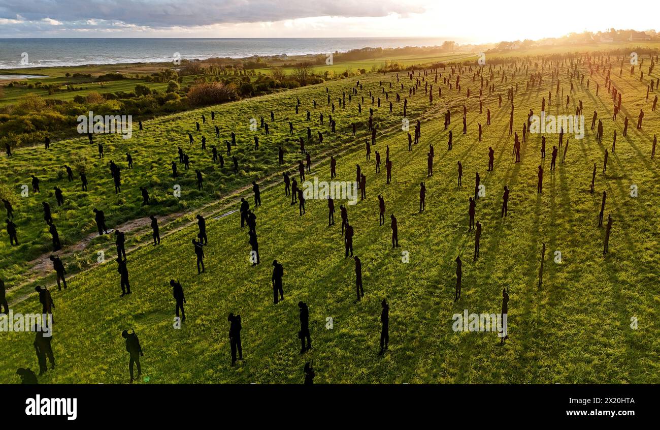 A view of the Standing with Giants silhouettes which create the For ...