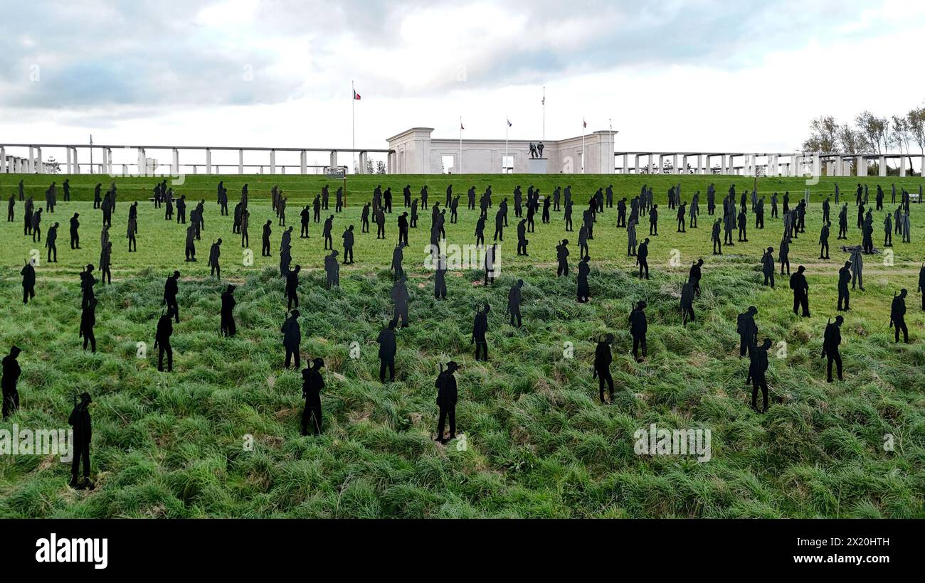 A view of the Standing with Giants silhouettes which create the For ...