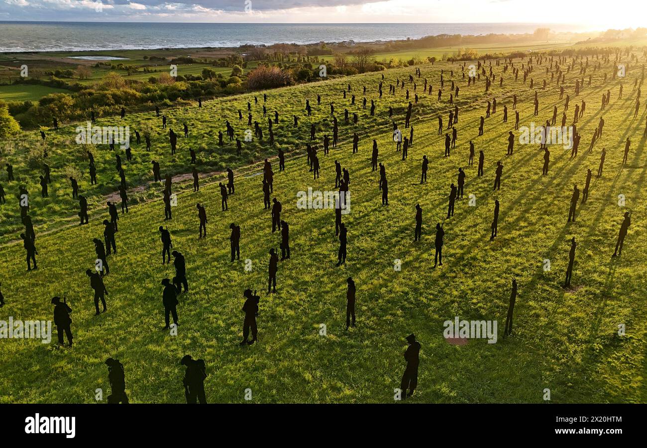 A view of the Standing with Giants silhouettes which create the For ...