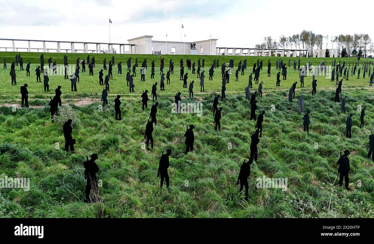 A view of the Standing with Giants silhouettes which create the For ...