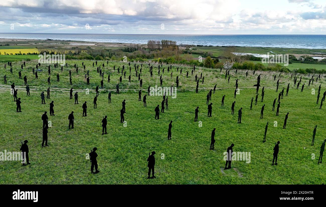 A view of the Standing with Giants silhouettes which create the For ...