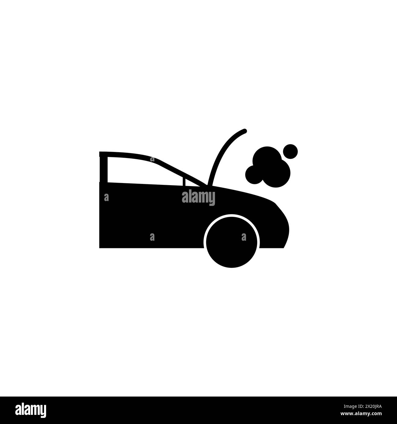 Car Crash Accident flat vector icon. Simple solid symbol isolated on white background Stock ...