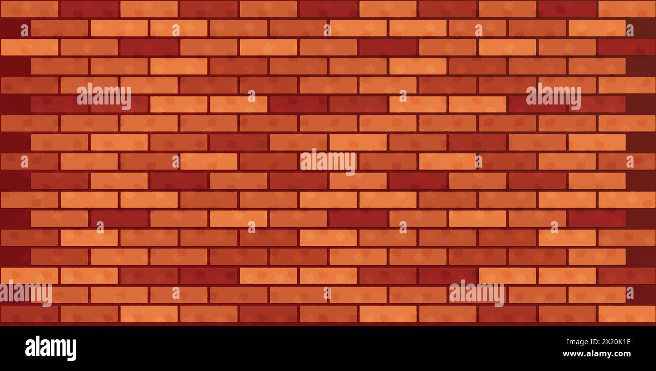 Brick wall background. Red and brown brick wall seamless pattern for ...