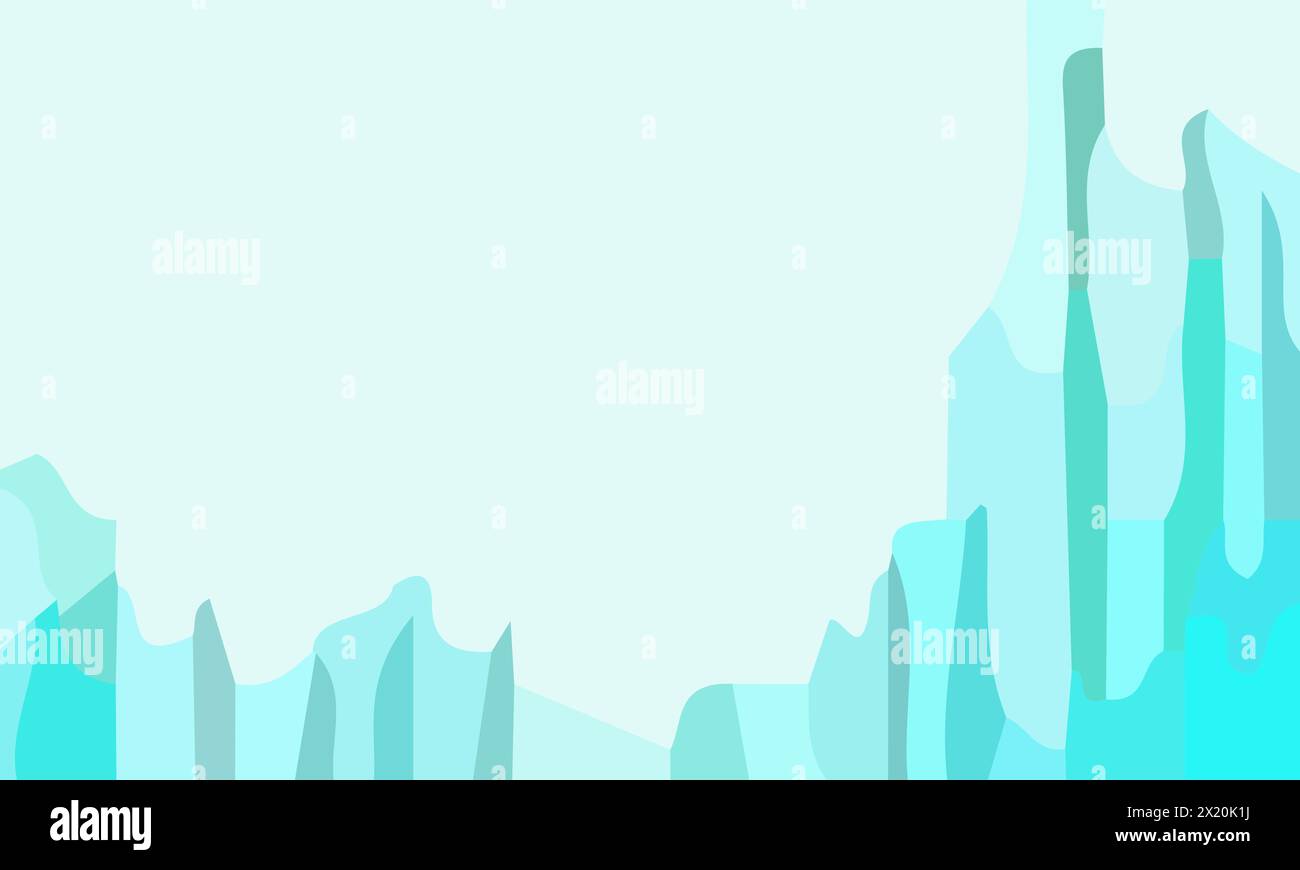 Aesthetic abstract art with a combination of shapes and aqua colors ...