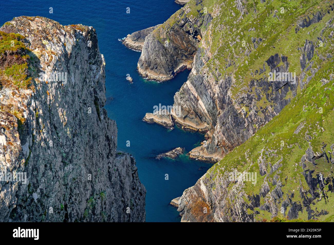 Ireland, County Mayo, Archill Island, Keem Bay, hike to the Cliffs of ...