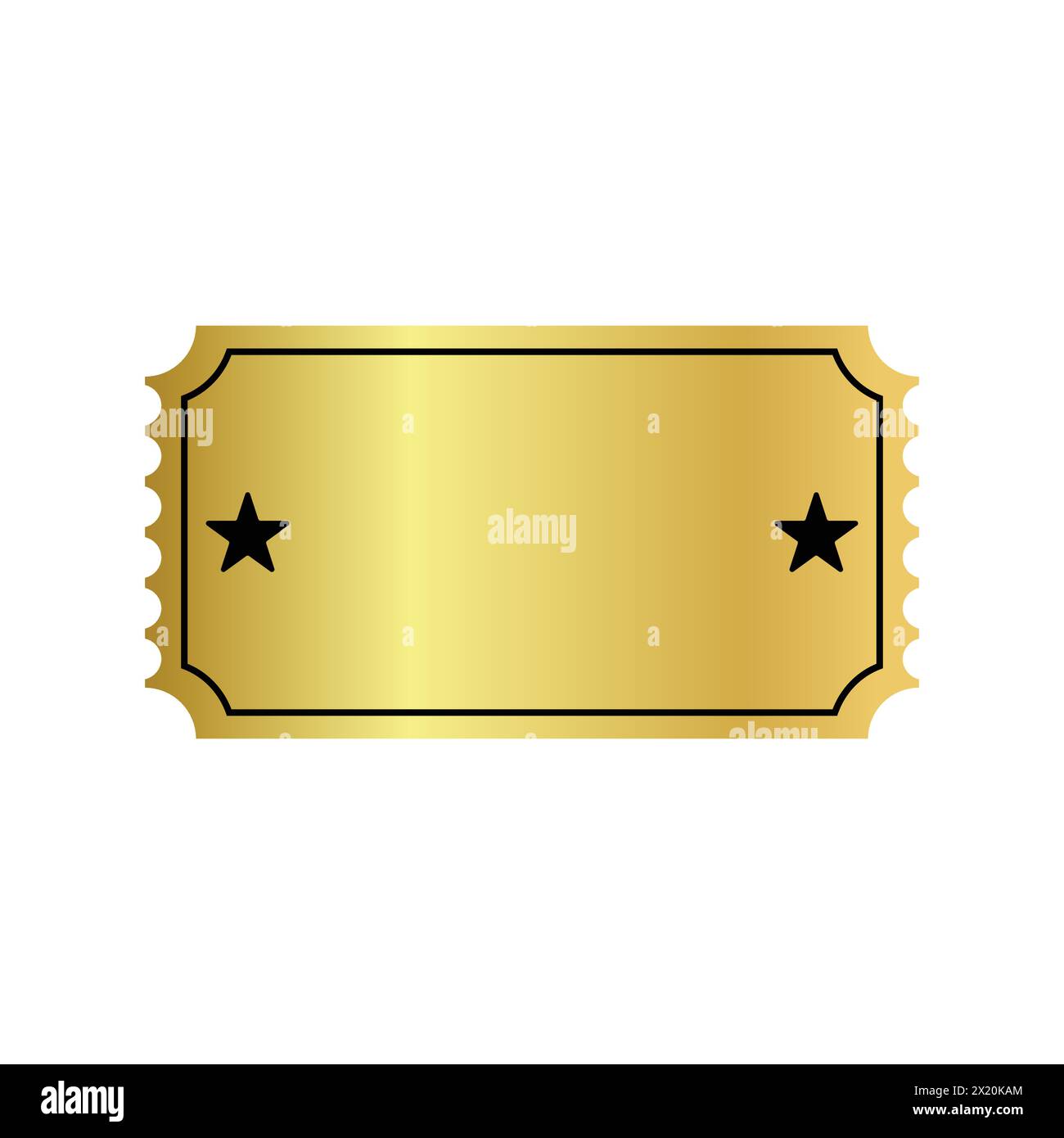 Blank cinema ticket icon Stock Vector Images - Alamy