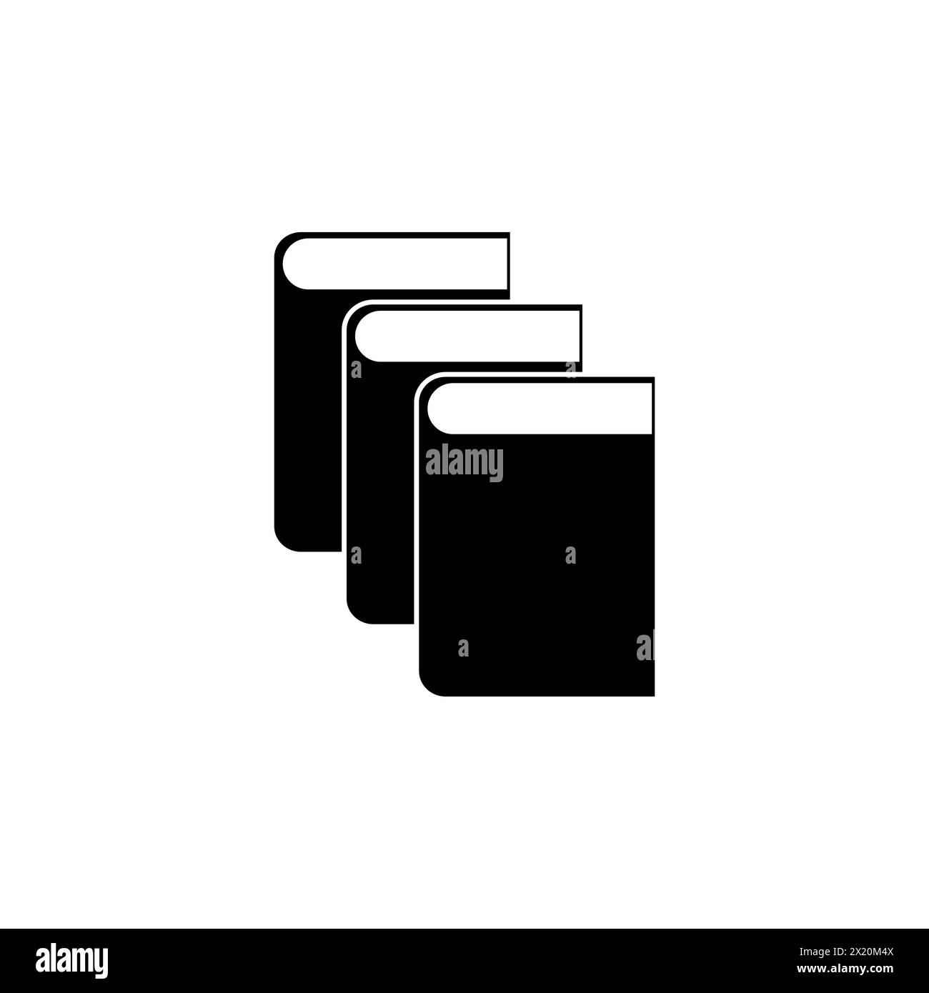 Books Stack flat vector icon. Simple solid symbol isolated on white ...