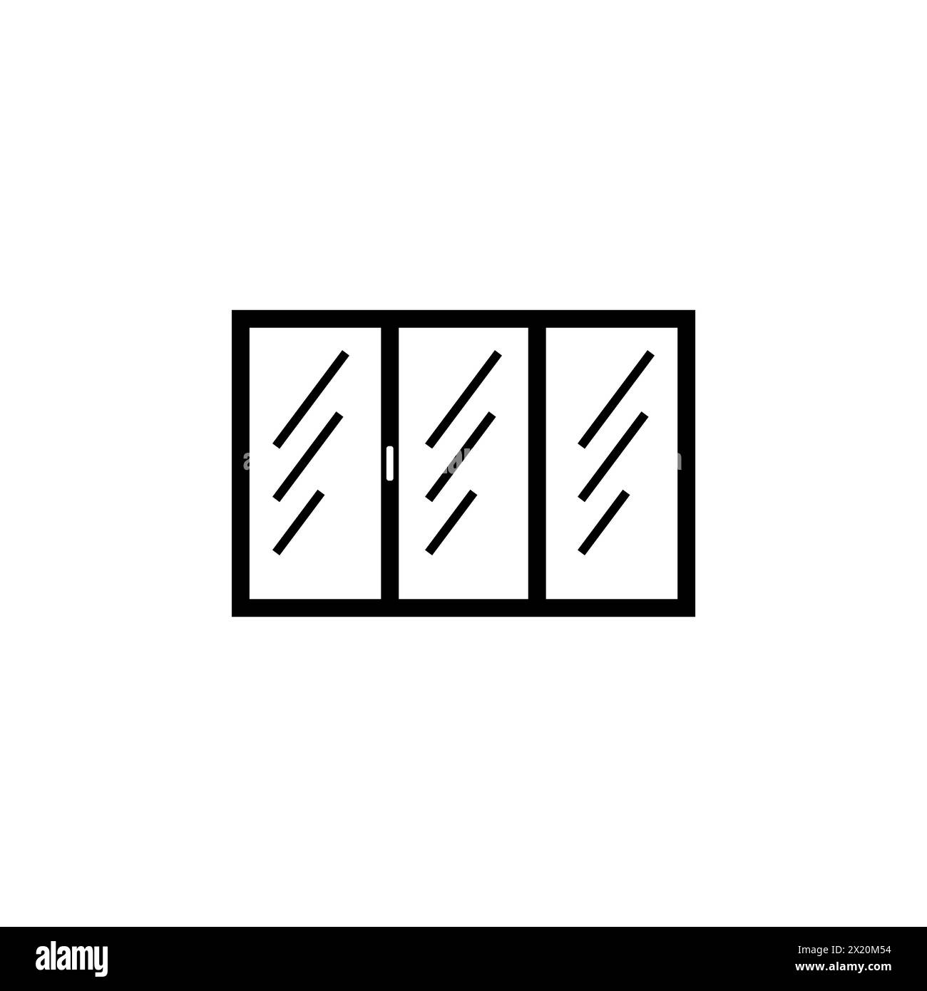 Window flat vector icon. Simple solid symbol isolated on white background Stock Vector Image ...