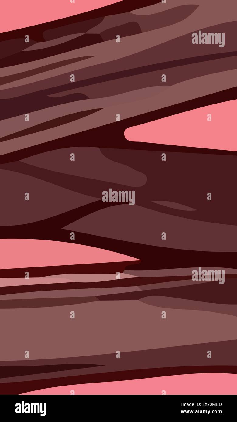 Aesthetic abstract art with a combination of shapes and red colors ...