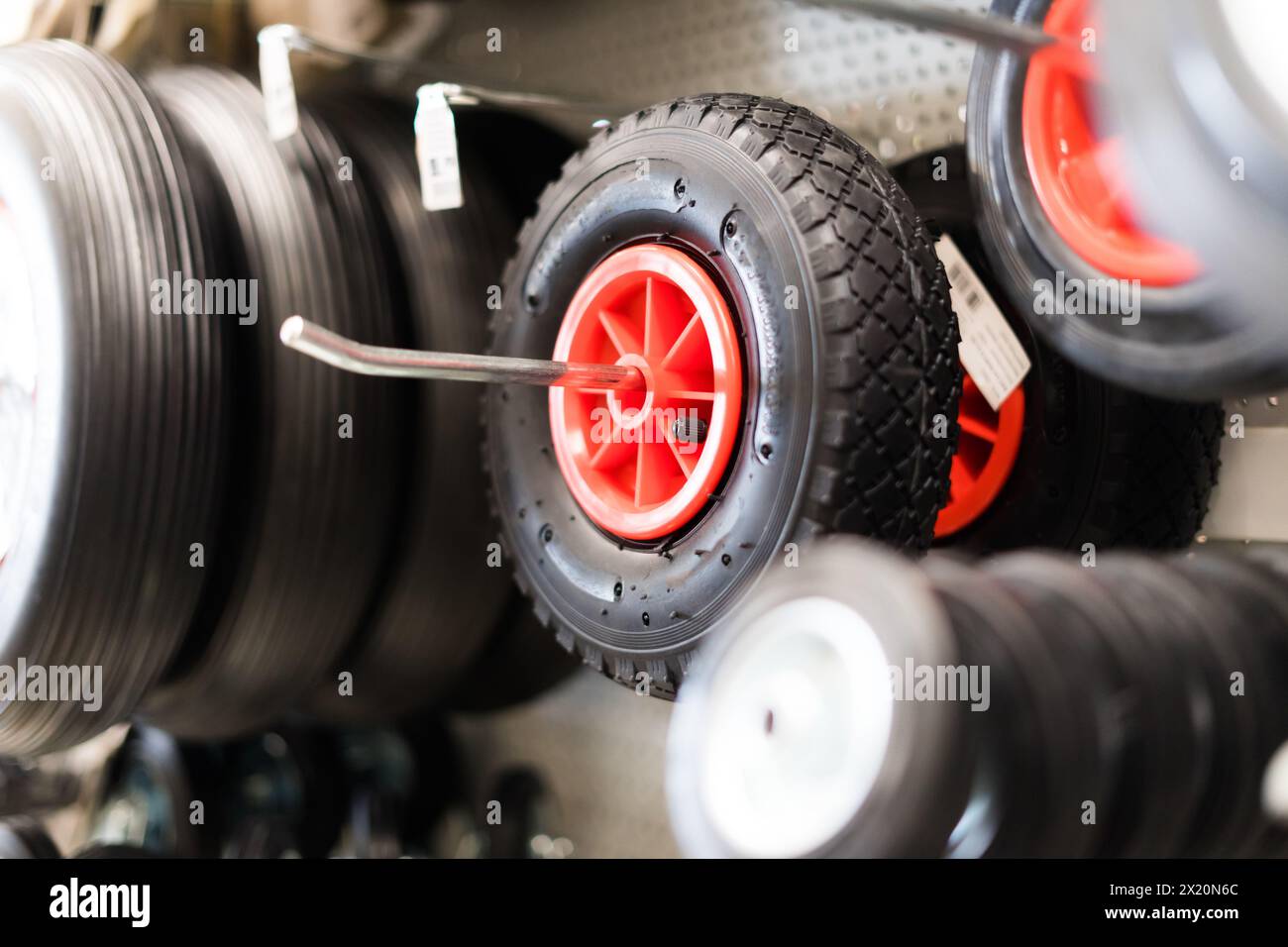 Industrial trolley Swivel Rubber Caster Wheels in store not fixed and ...